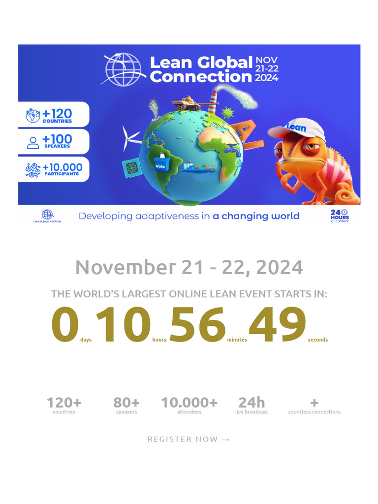 Lean Global Connection 2024 | PDF | Lean Manufacturing | Artificial ...