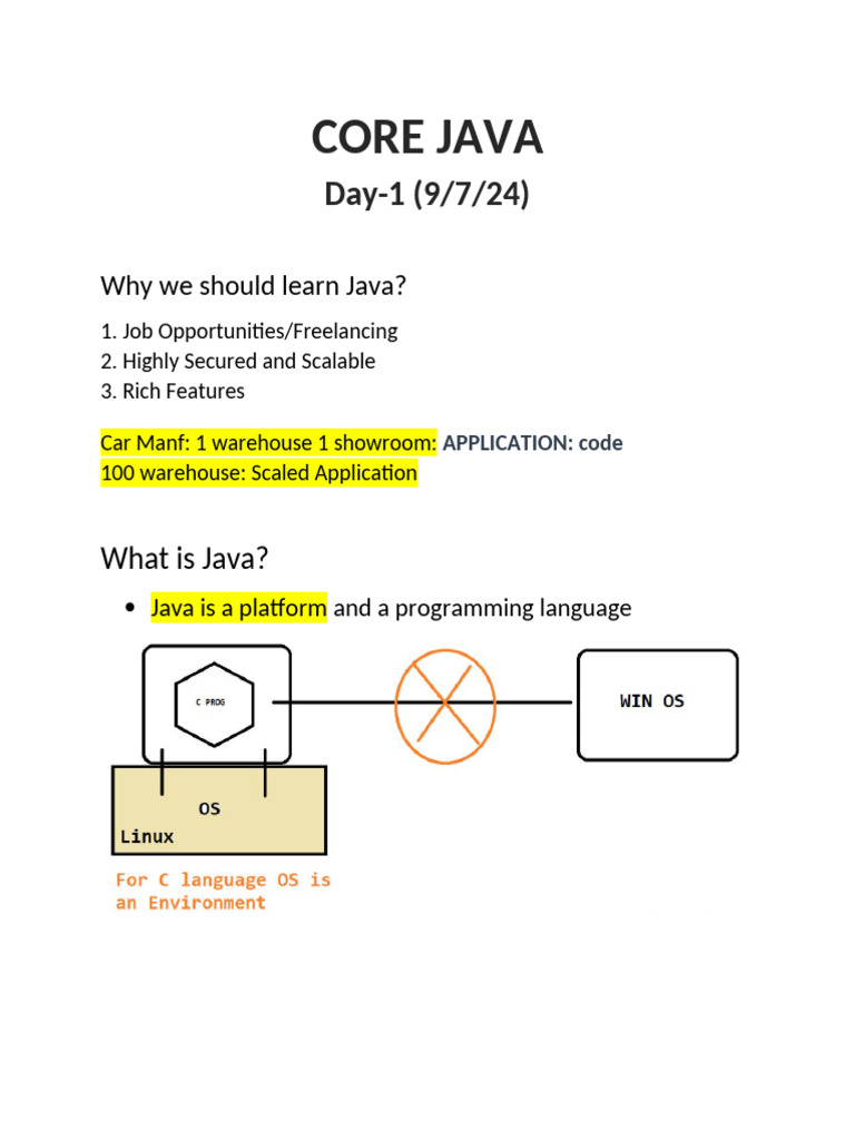 Core Java | PDF | Java (Programming Language) | Programming