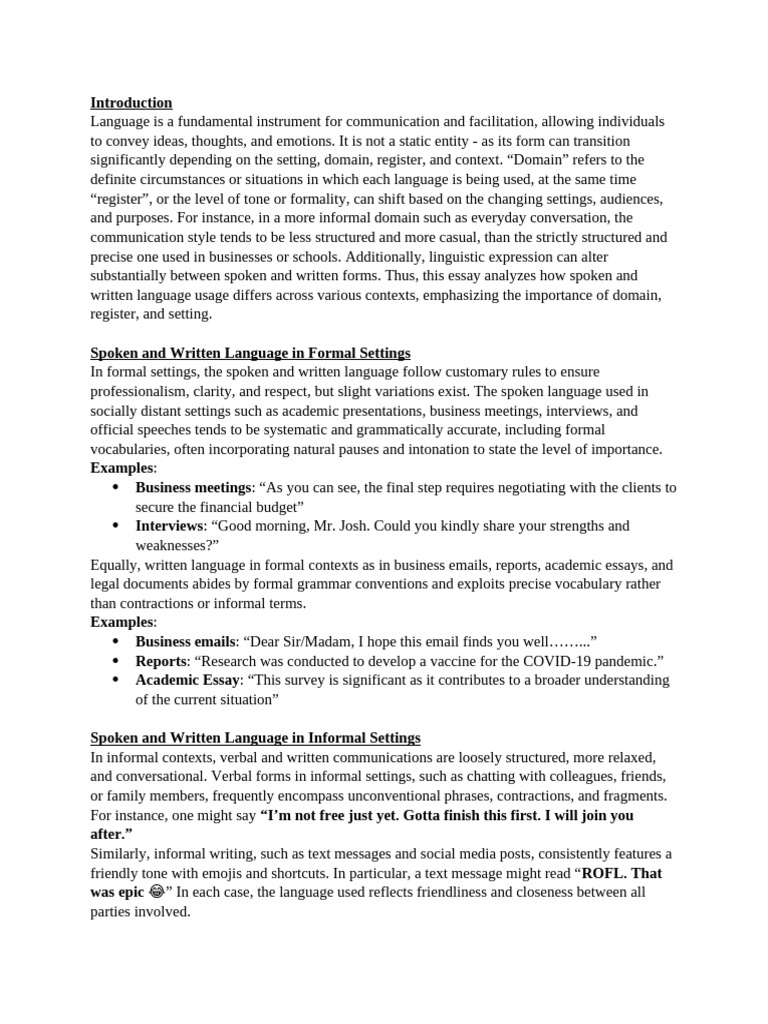 TESOL Assignment Without Analysis | PDF | Communication | Grammar