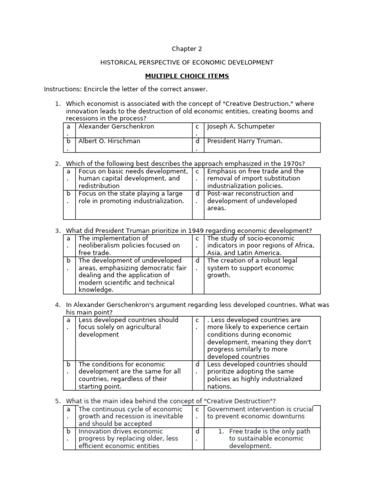 Chapter 2-Multiple Choice | PDF | Sustainable Development | Sustainability