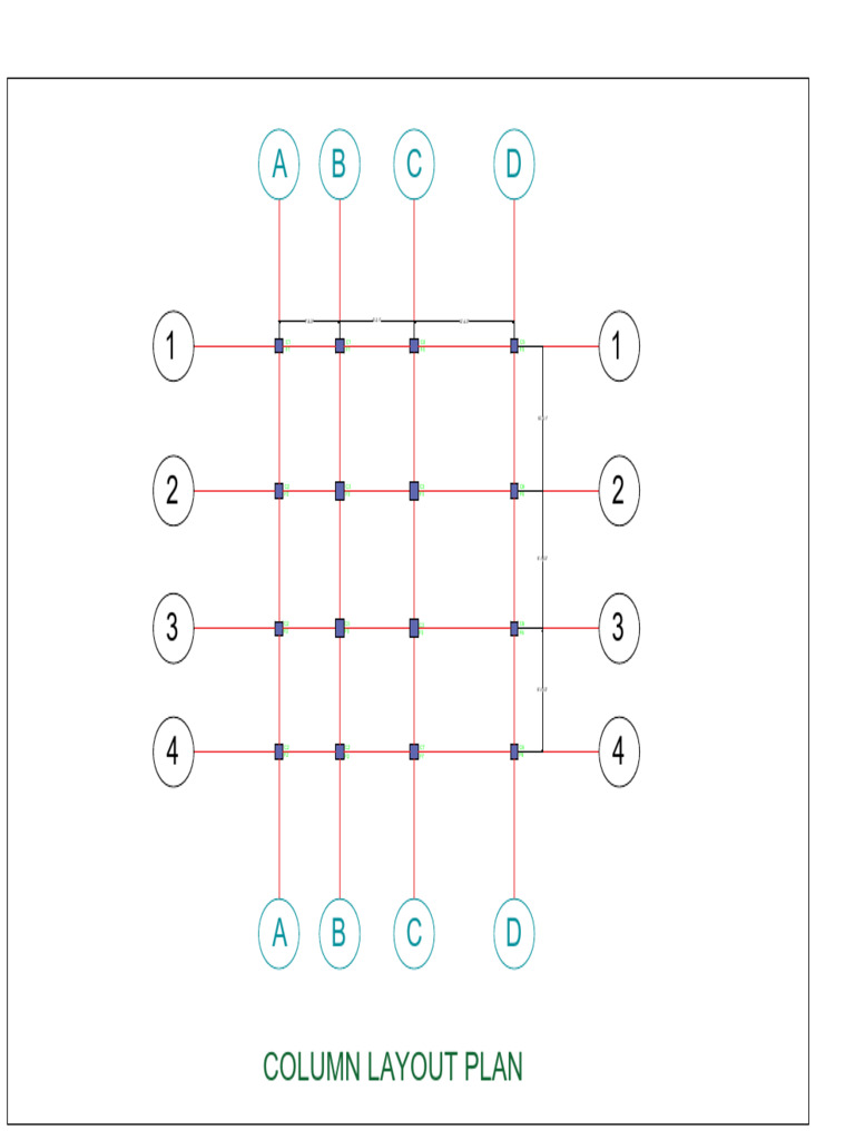 Column Layout Plan for Construction | PDF
