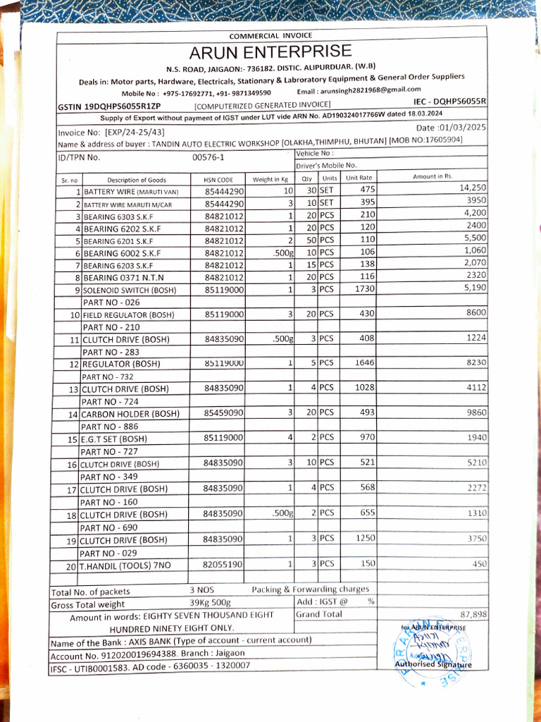 Adobe Scan 01-Mar-2025 | PDF | Automotive Industry | Land Vehicles