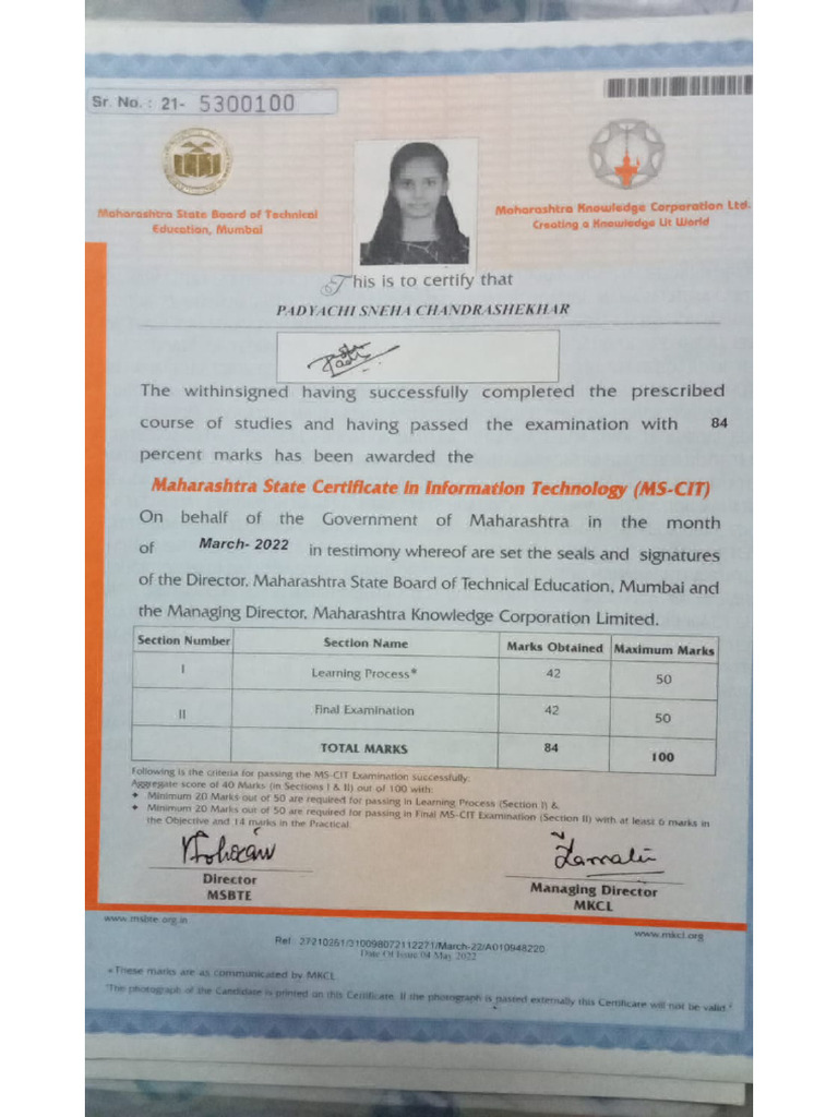 Qualification Certificates | PDF