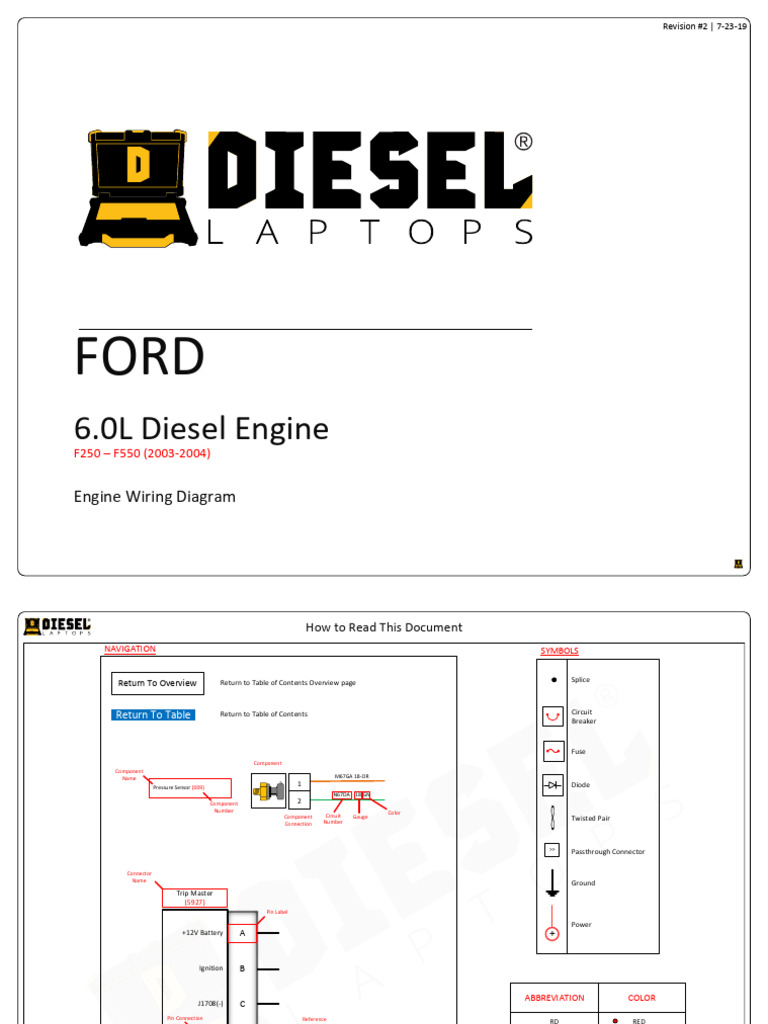 6.0L Powerstroke Wiring Diagram Guide | PDF | Engine Technology | Engines