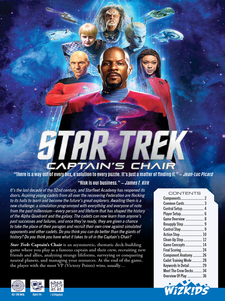 Star Trek: Captain's Chair Rules Guide | PDF | United Federation Of ...