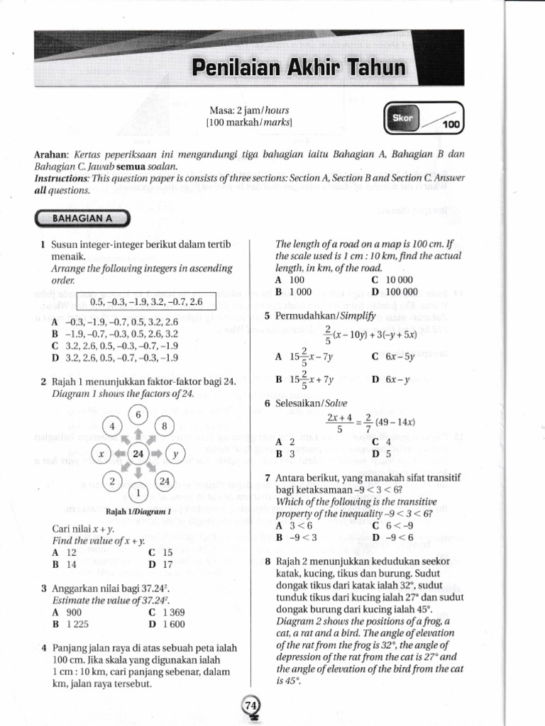Latih Tubi Math Tingkatan 3 | PDF