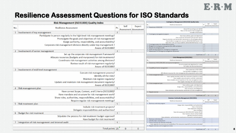 ISO Standards Resilience Assessment Guide | PDF