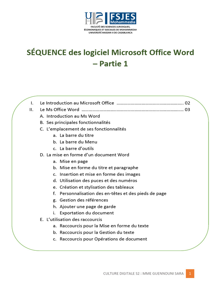 Introduction à Microsoft Word | PDF | Microsoft Word | Microsoft Office