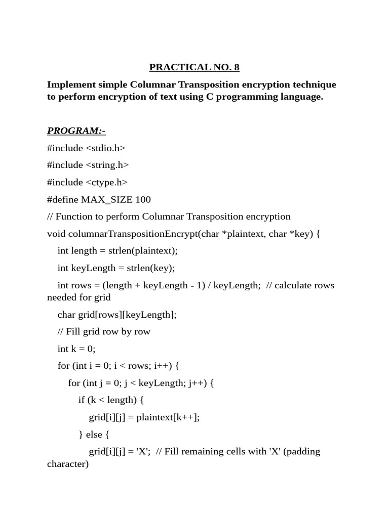Practical No. 8 | PDF