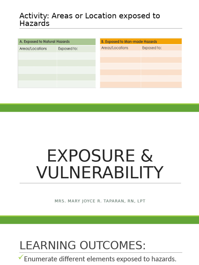 2 Exposure & Vulnerability 1 | PDF
