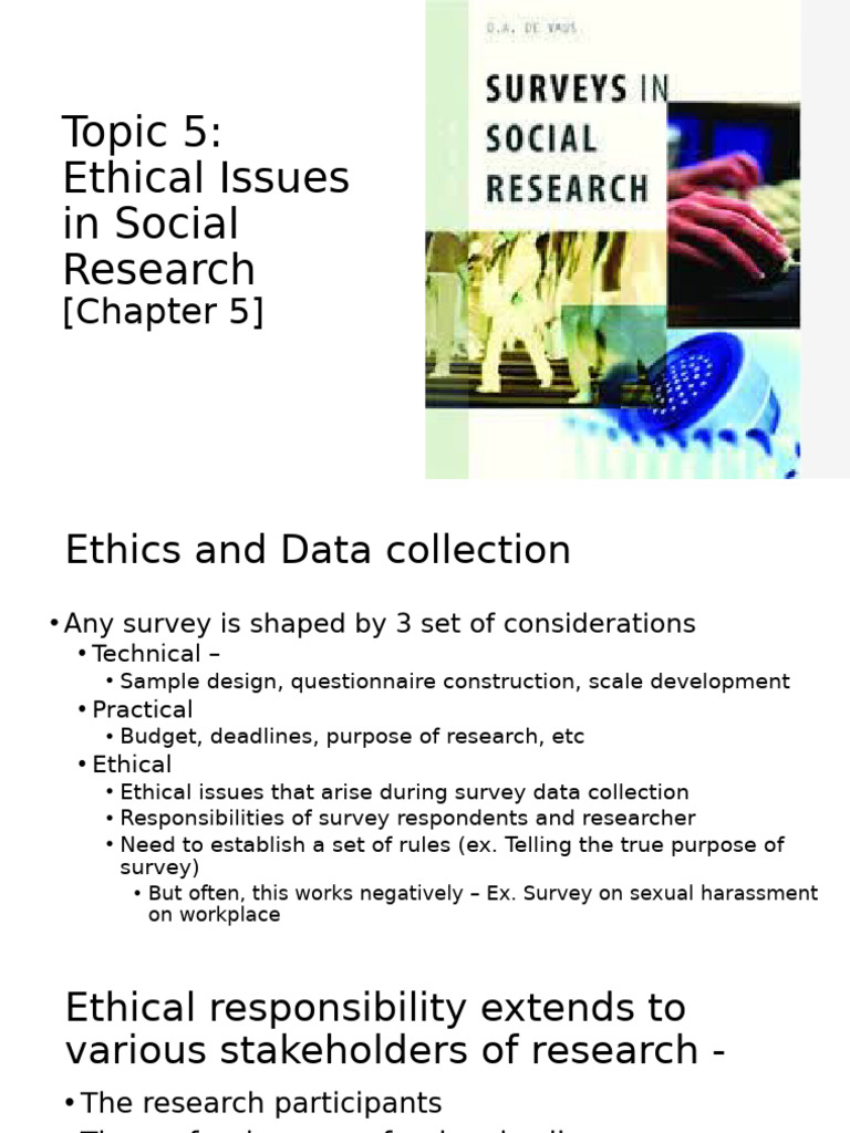 Ethical Considerations in Survey Research | PDF | Methodology | Survey ...