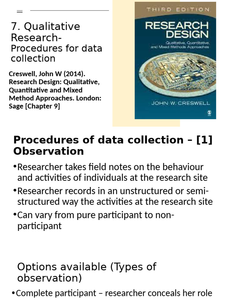 Qualitative Research - Procedures For Data Collection | PDF | Interview ...