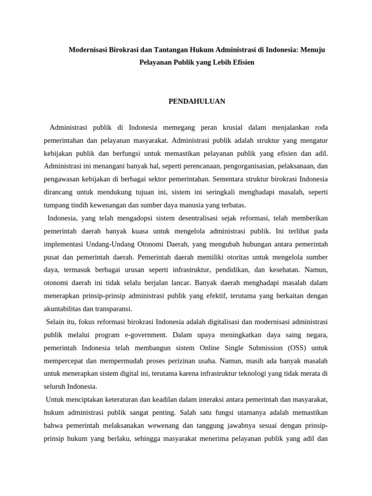 Contoh Essay Pengantar Ilmu Hukum | PDF