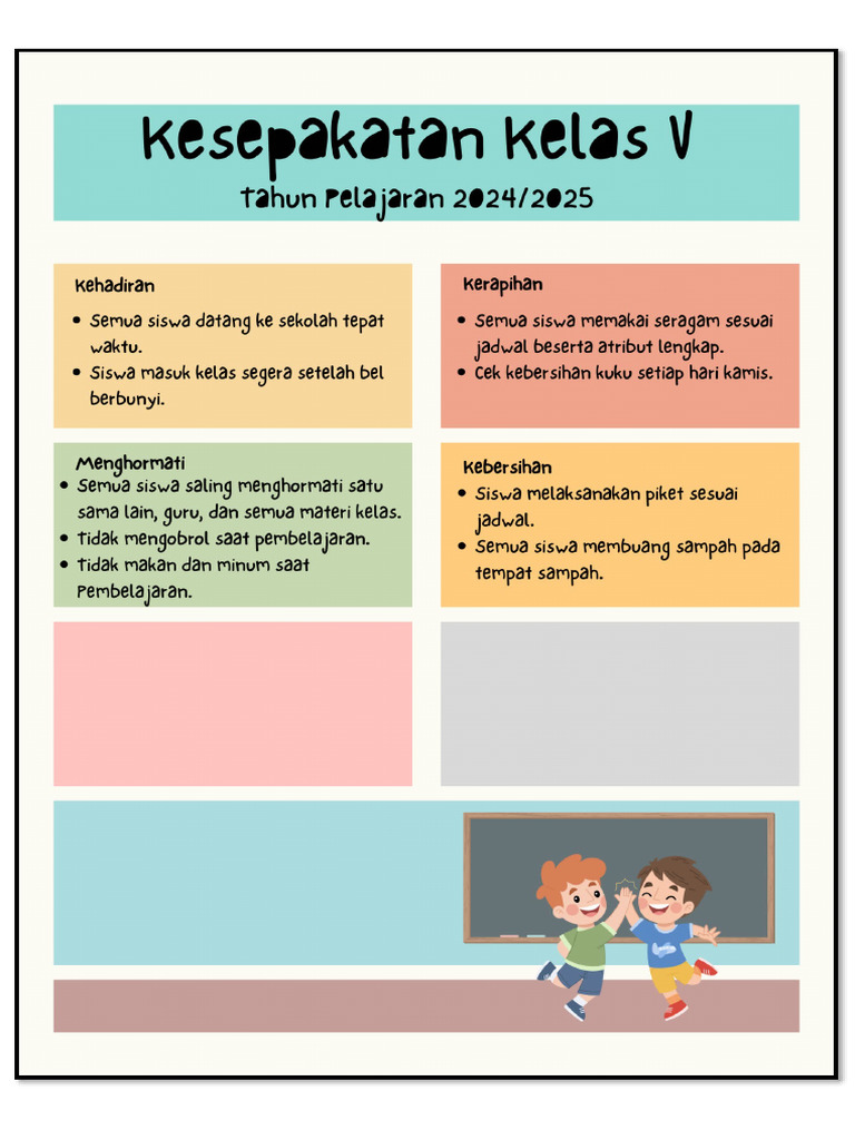 Kesepakatan Kelas | PDF