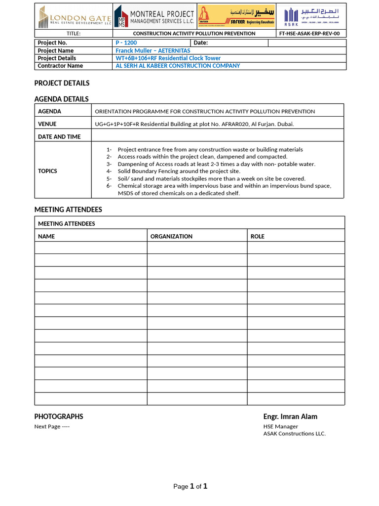 Attendance Sheet CAPP | PDF
