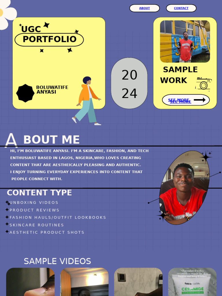 Boluwatife Anyasi UGC Portfolio | PDF