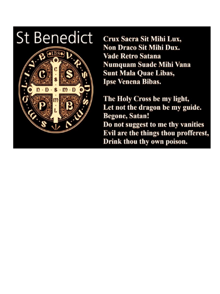 The Saint Benedict Medal As A Sacramental | PDF | Mary, Mother Of Jesus ...