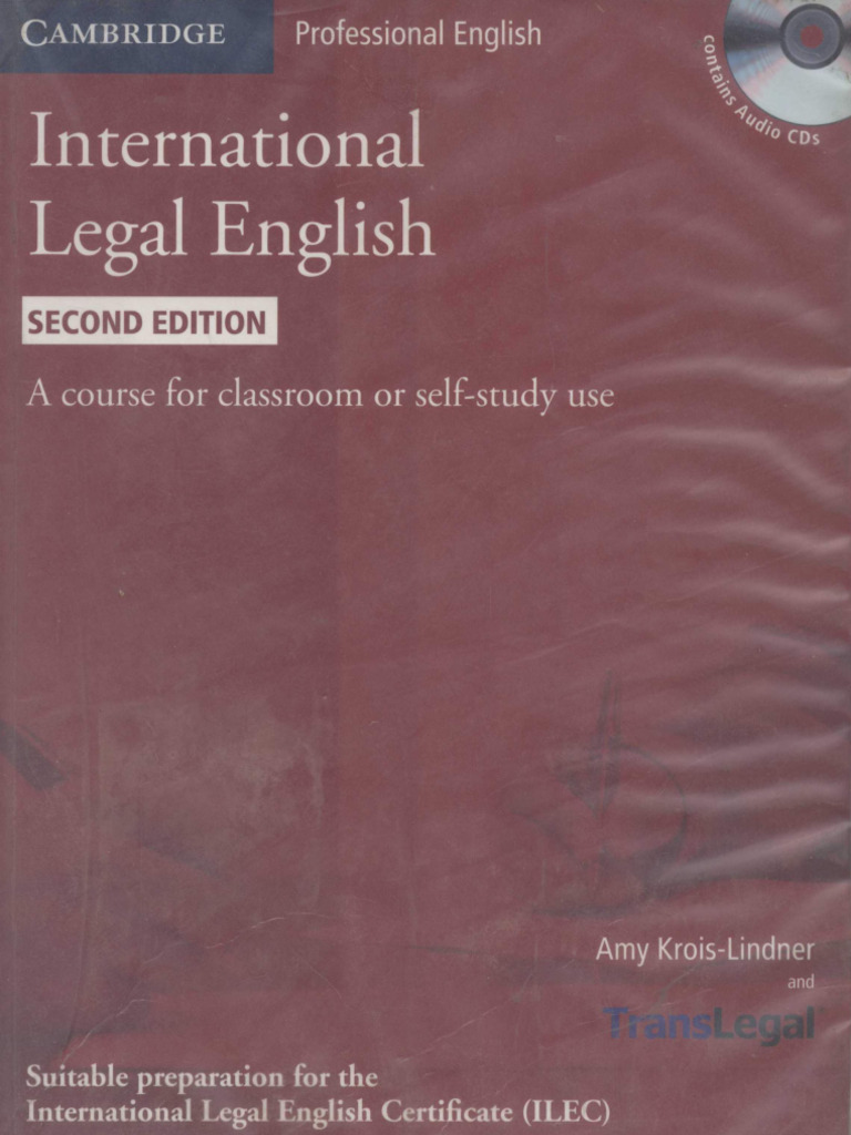 Krois Lindner Amy International Legal English Student S Book-2 | PDF