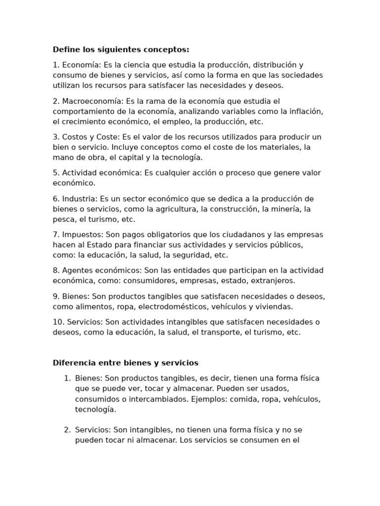 Tarea EPT | PDF | Bienes | Economias