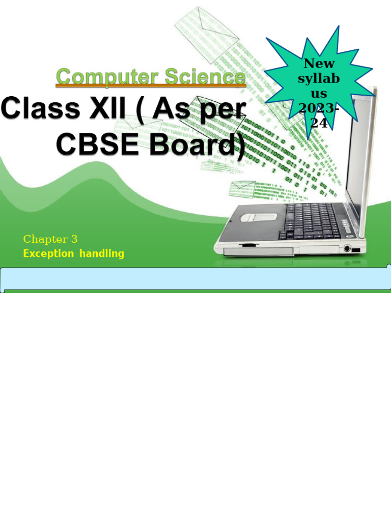 Exception Handling3 | PDF | Computer Program | Programming