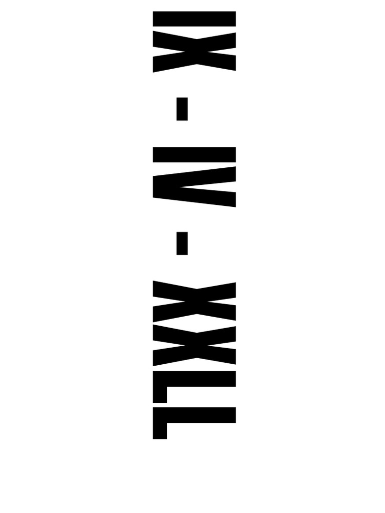 Roman Numerals Explained: IX, IV, XXLL | PDF