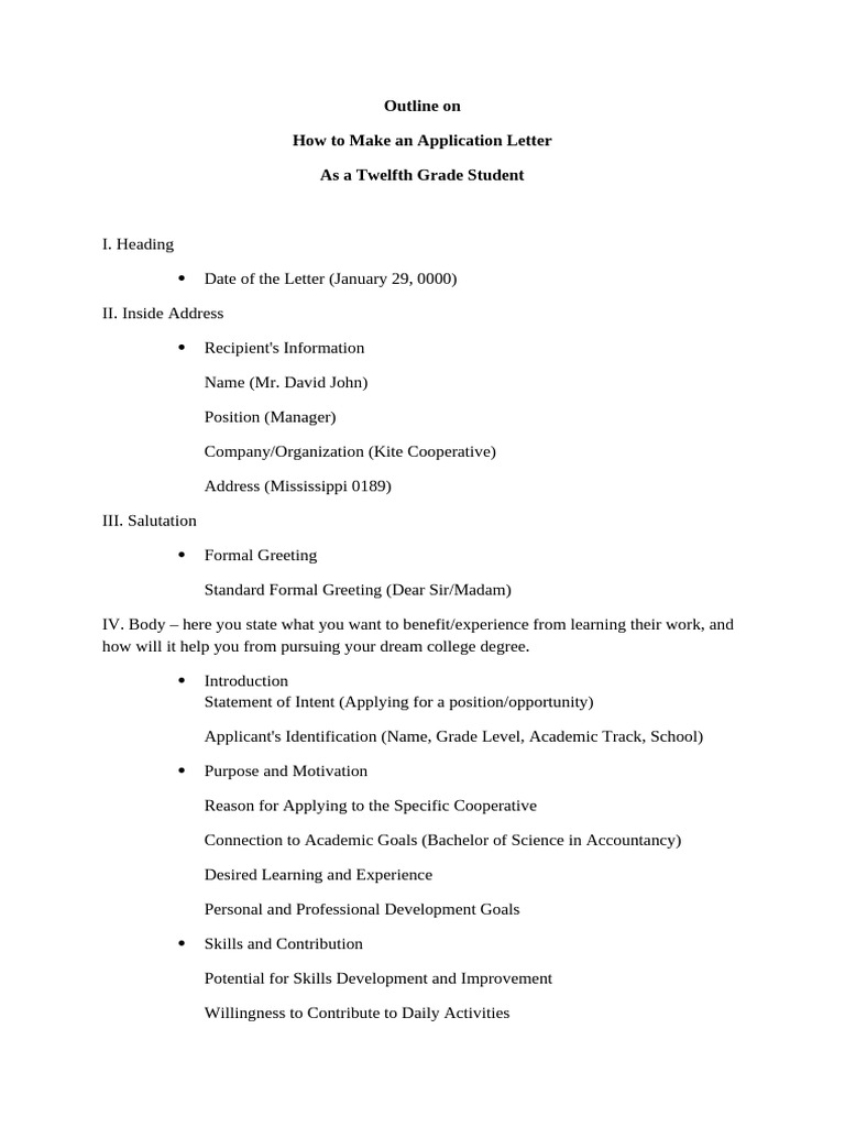 Outline Letter | PDF