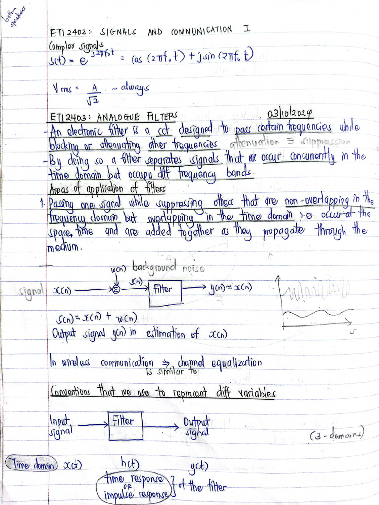 Analogue Filters | PDF