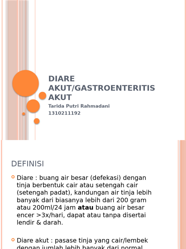 Case 3 GIS Diare or Gastroenteritis Akut | PDF