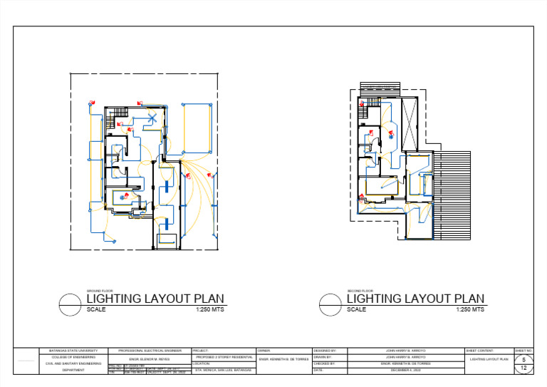 EU1 Final Project Lighting Layout | PDF