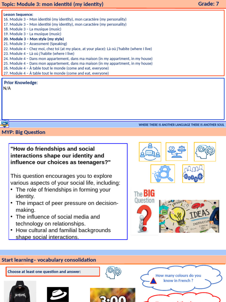 Grade.7.Module 3.L4.Mon Style - My Style - Preparation For Speaking ...