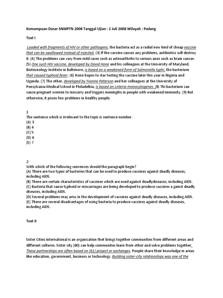 Soal Dari Fara | PDF | Phobia | Vaccines