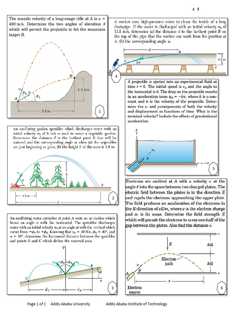 Worksheet CH2 Rectangular Motion! | PDF