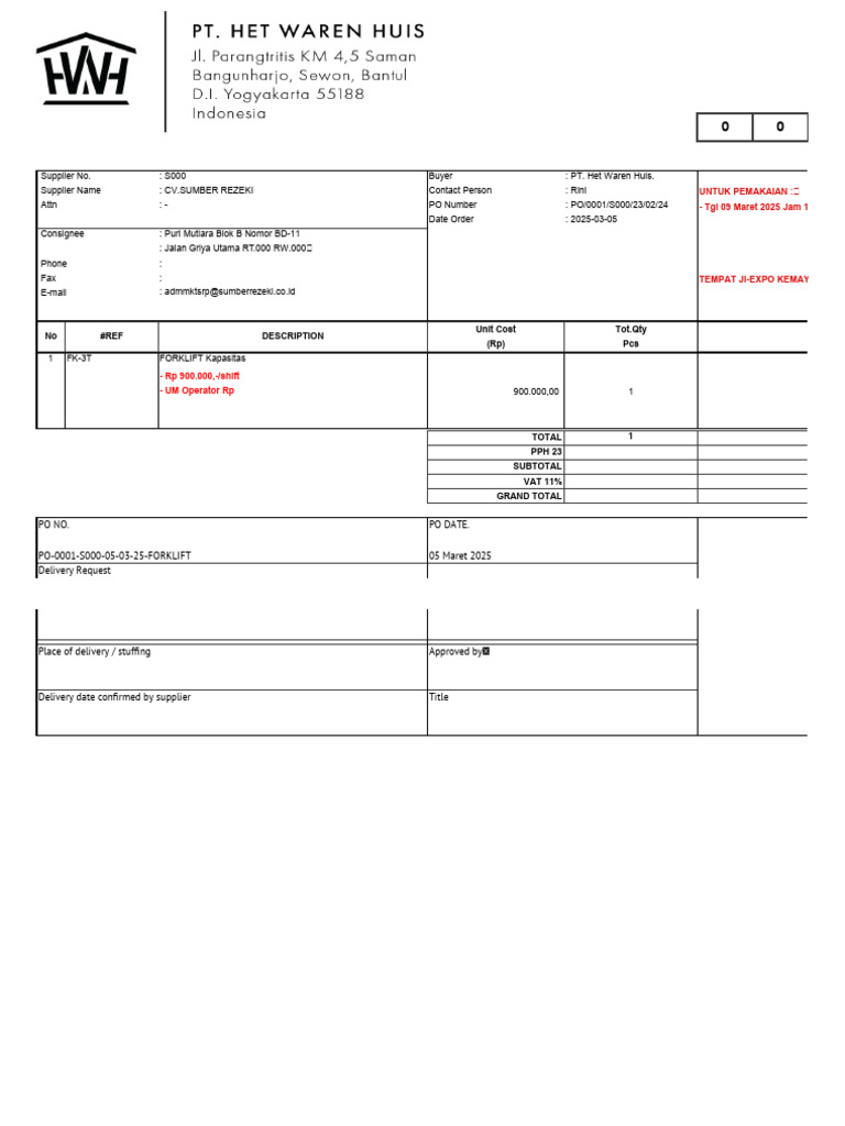 PO-0001-S000-05-03-25-FORKLIT-IFEX 2025-Rev | PDF