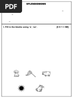 LKG Evs Annual Question Paper | PDF