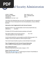 Benefit Verification Letter | PDF | Social Security (United States ...