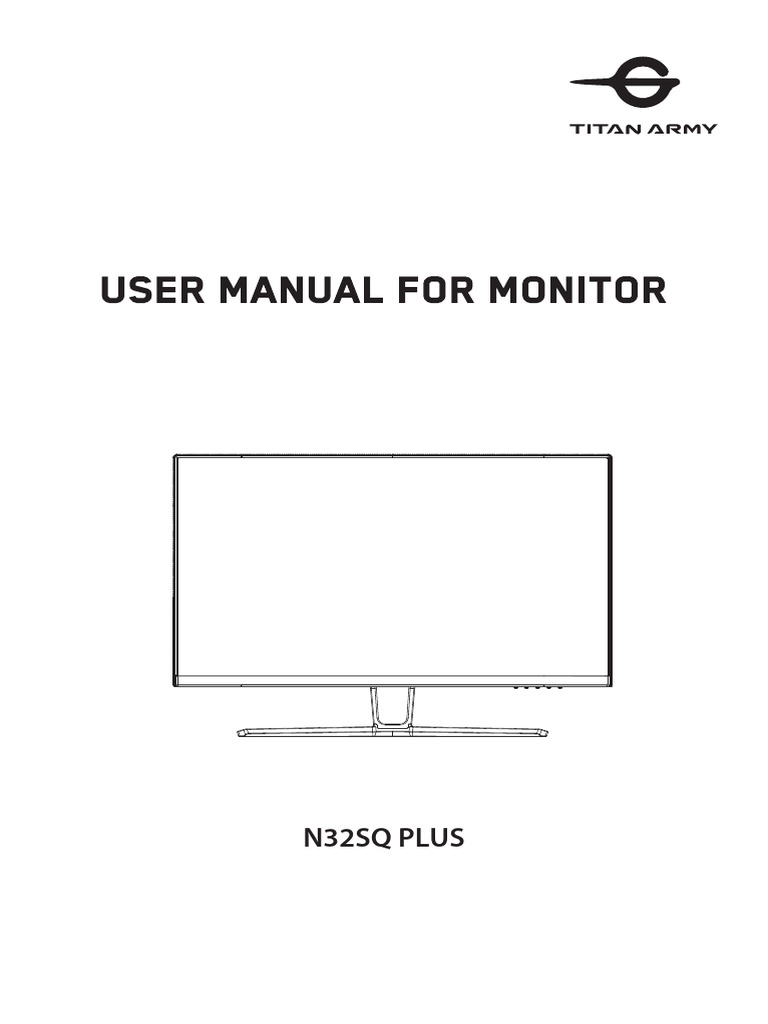 N32SQ Plus User Manual | PDF | Hdmi | Computer Monitor