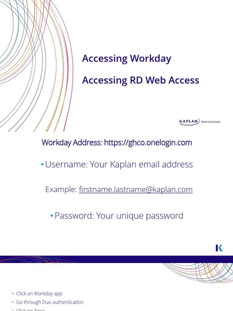 Kaplan Professional PowerPoint Template | PDF | Computing | Access Control