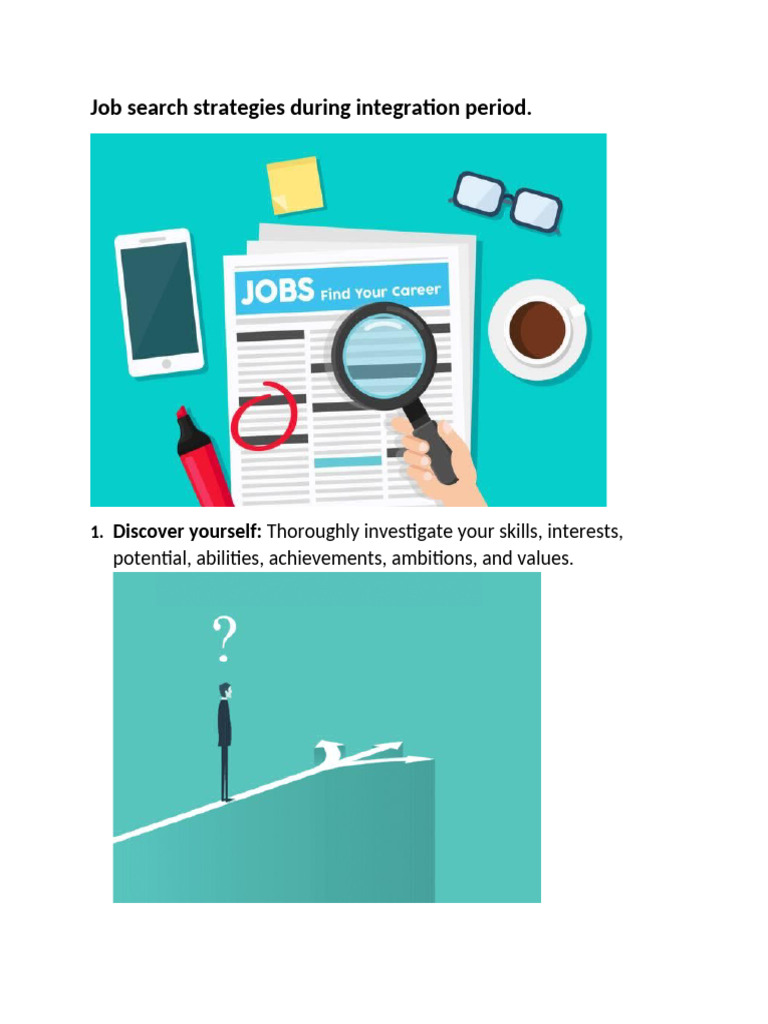 Job Search Strategies During Integration Period | PDF