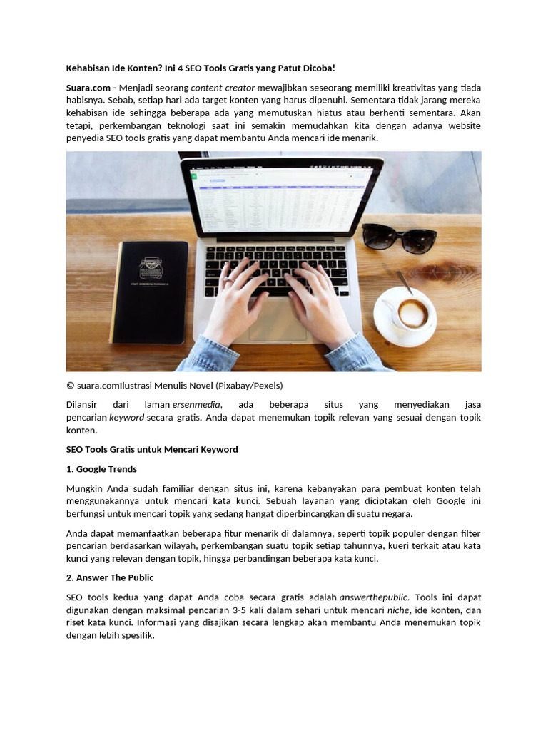 Kehabisan Ide Konten | PDF