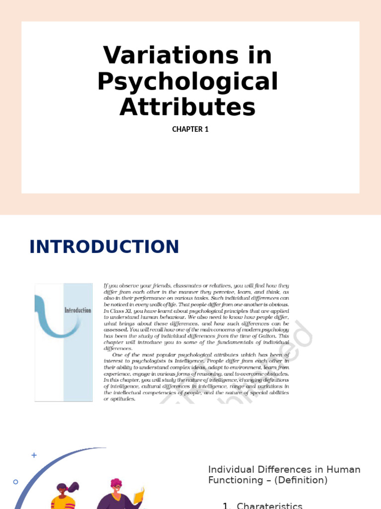 Chapter 1 - PPT -2 | PDF | Intelligence | Intelligence Quotient