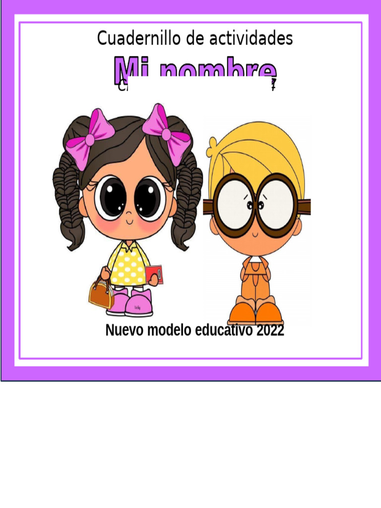 Actividades Preescolares: Letras del Nombre | PDF