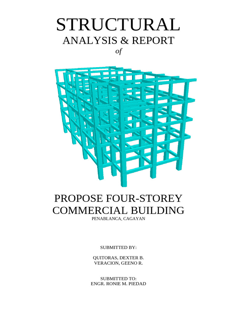 SAMPLE Structural Analysis QUITORAS | PDF | Beam (Structure) | Building Engineering