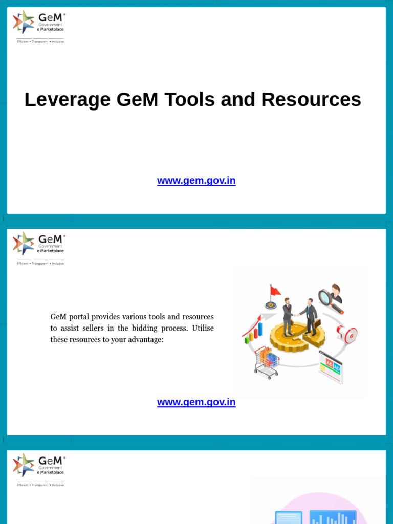 GeM Tools for Bidding Success | PDF