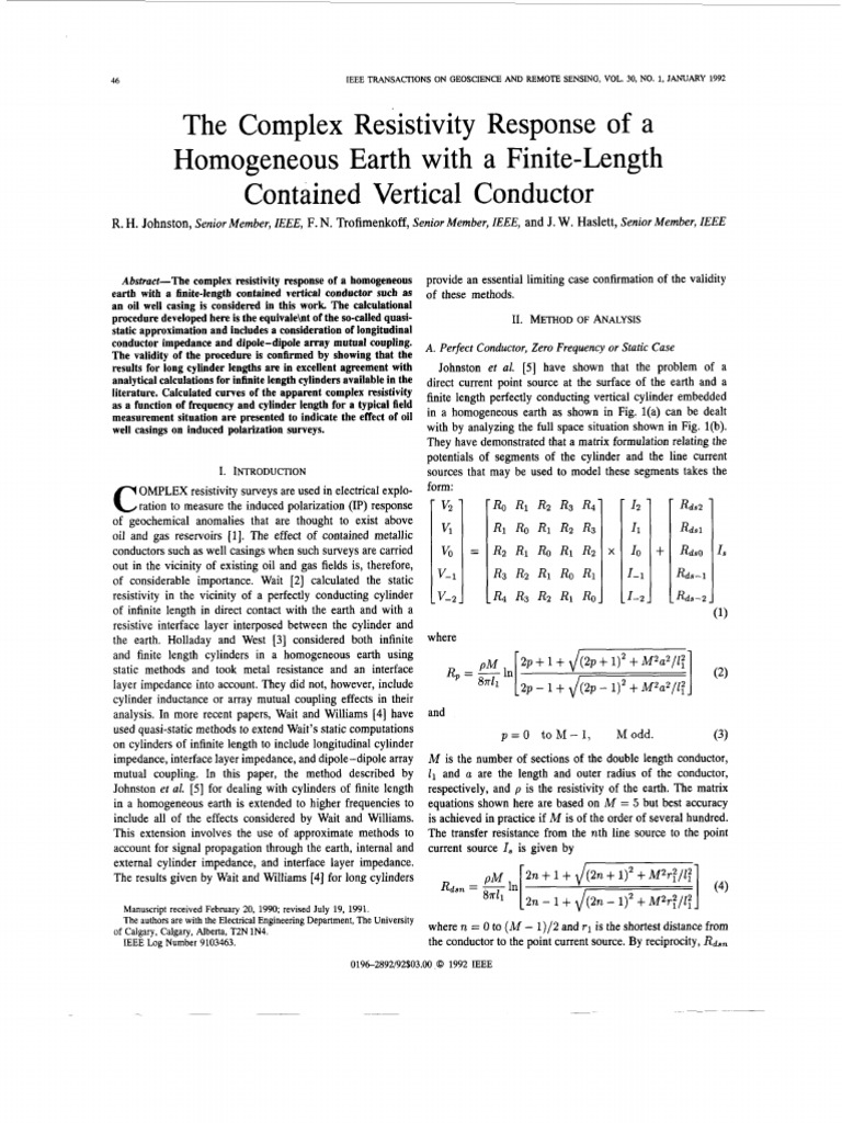 Mutual inductance within homogeneous earth with a finite length ...