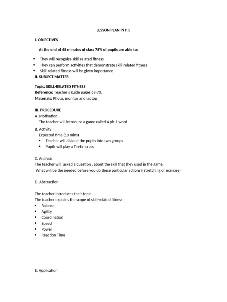 LESSON PLAN IN-WPS Office | PDF