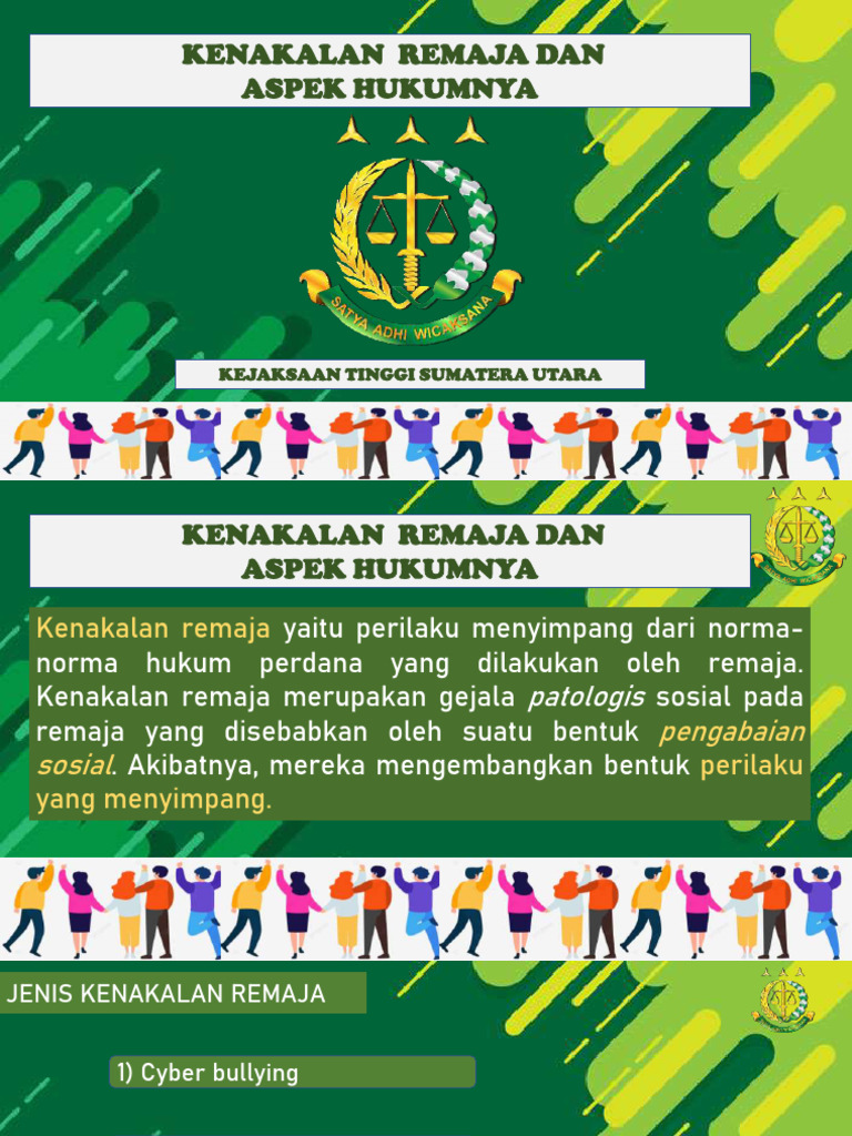 Kenakalan Remaja: Aspek Hukum dan Dampaknya | PDF