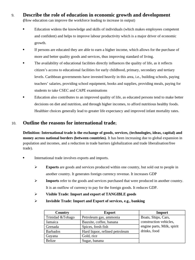 Objectives of International Trade Explained | PDF | Exports | Trade
