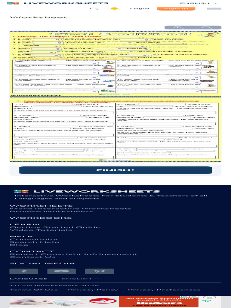 Worksheet LiveWorksheets 3 | PDF