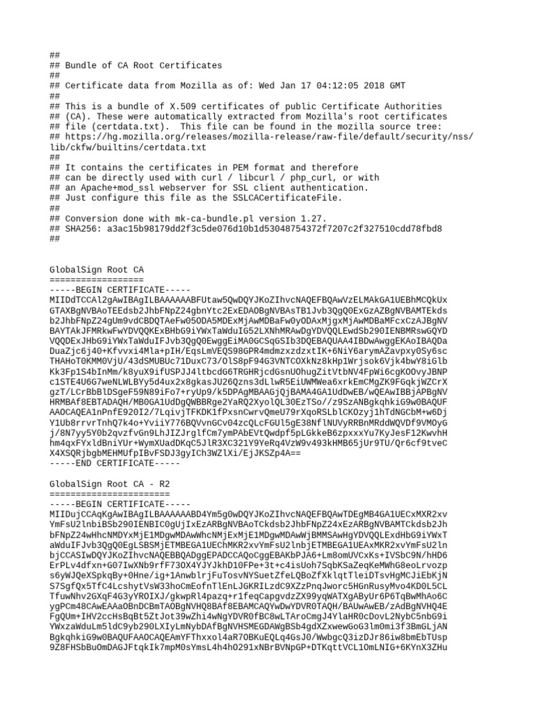 1 Cacert | PDF | Public Key Certificate | Internet
