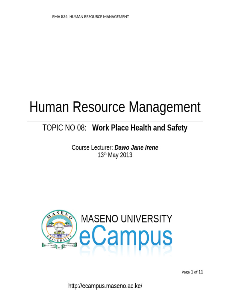 Topic 8 Notes - Human Resource Management | PDF | Disciplines | Negotiation